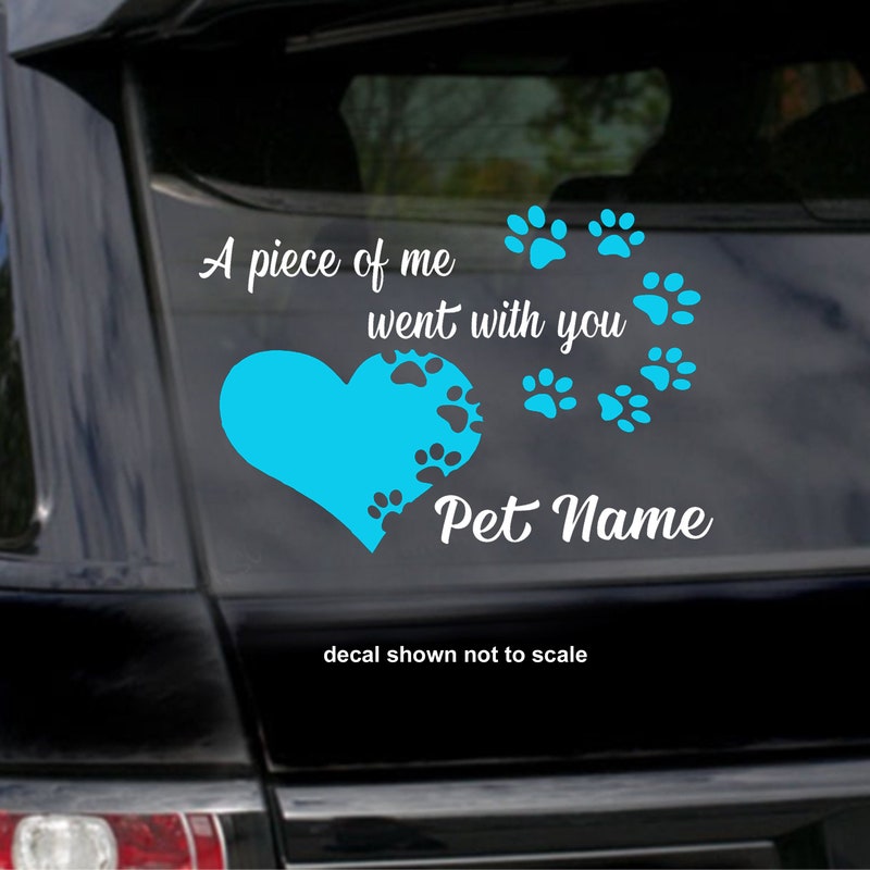 Dog Memorial Decal - Etsy