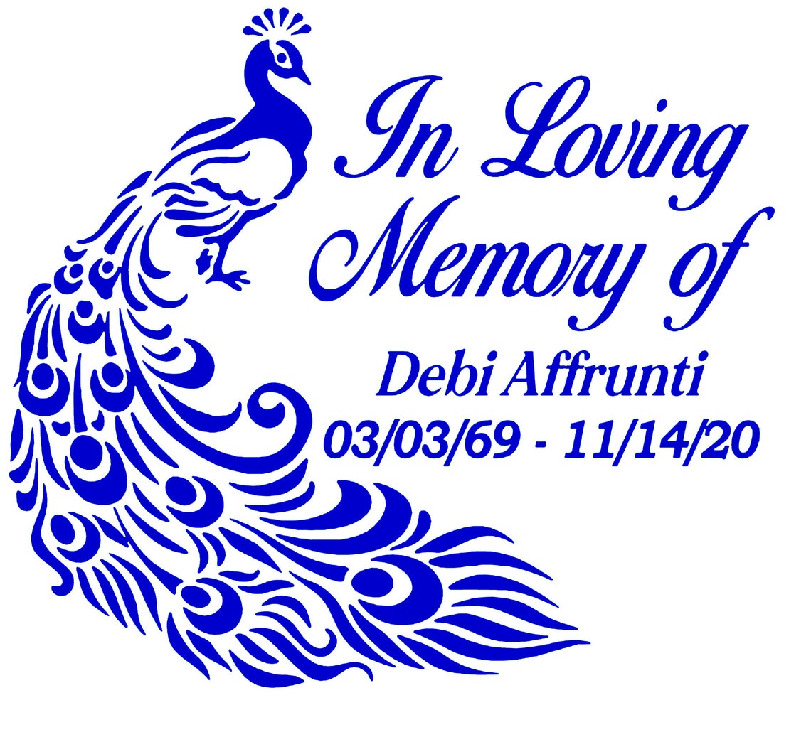 Peacock in Loving Memory Decal Custom in Loving Memory Car | Etsy