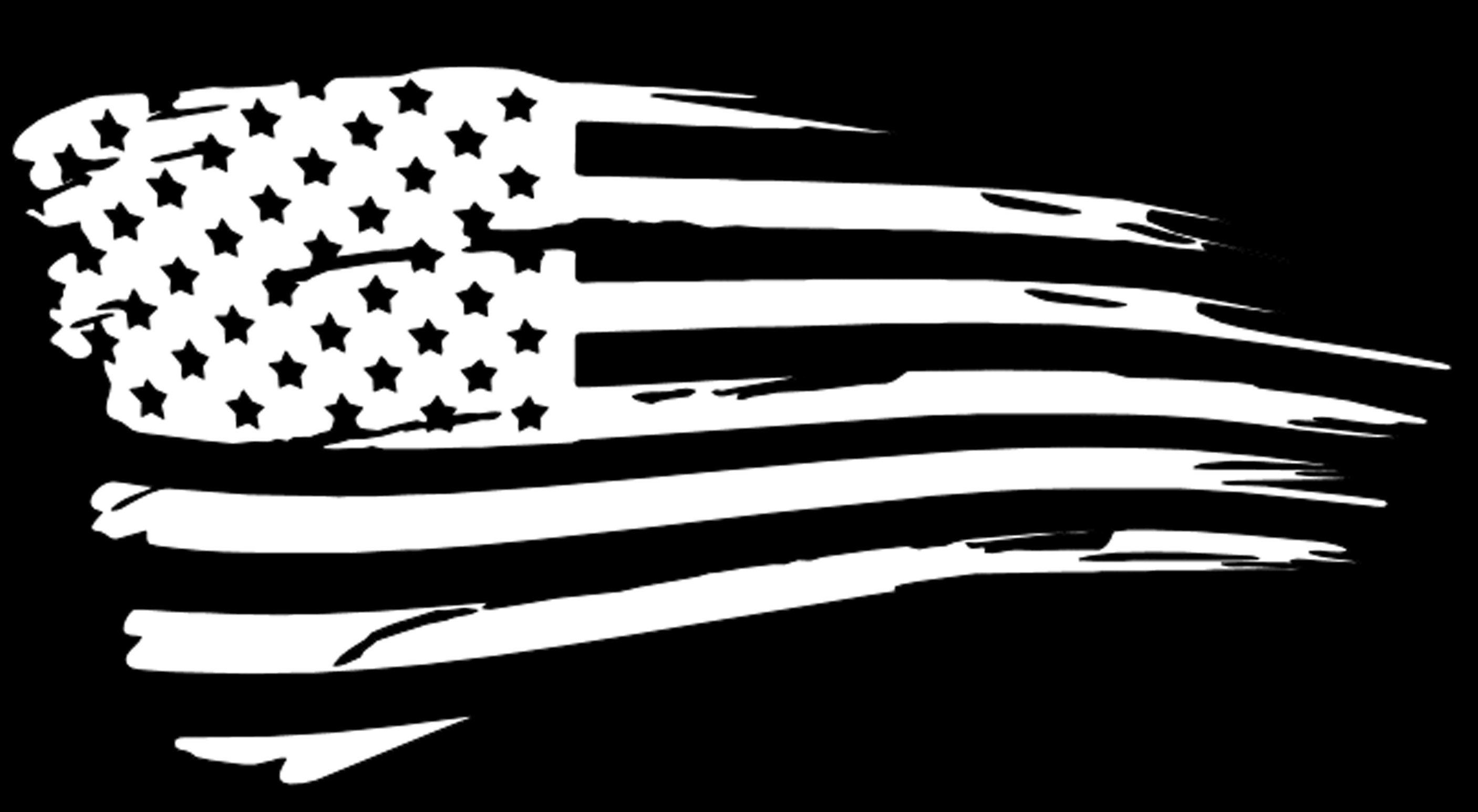 Distressed American Flag Decal Stars and Stripes Vinyl | Etsy