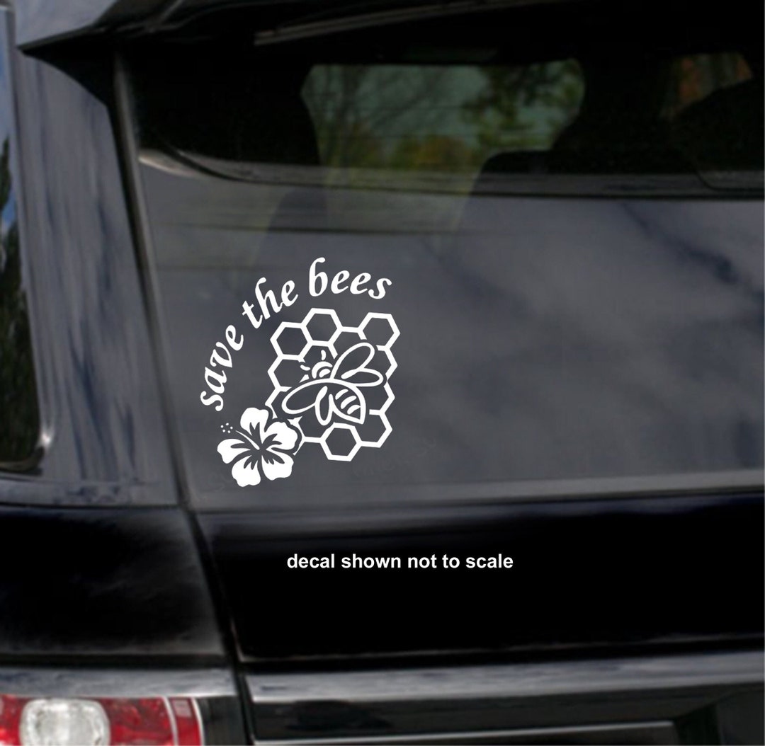 Save the Bees Decal: Honey Bee Car Sticker - Etsy