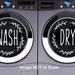 Wash and Dry Decals Washer and Dryer Decals Laundry Room - Etsy