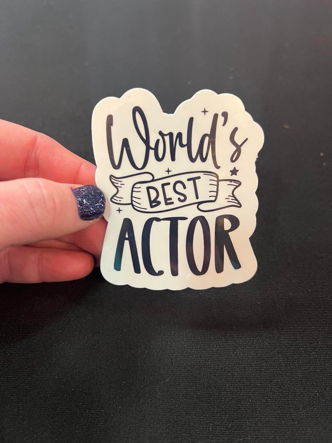 World's Best ACTOR Vinyl Decal 3 Inch Theatre Gift - Etsy