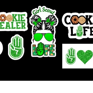 Set of 6 Girl Scout Life Vinyl Decals FREE US SHIPPING- Girl Scout ...