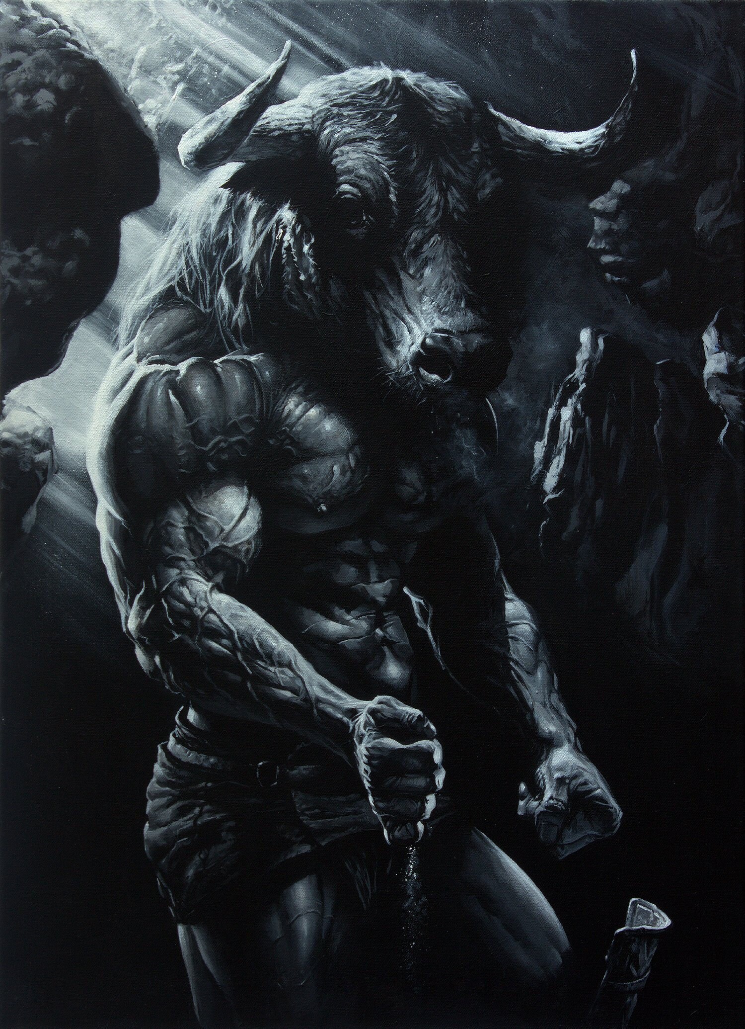 Greek Minotaur Drawings