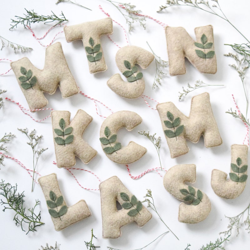 Letter Ornaments - Etsy