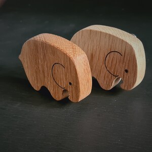 Elephant Knobs for Nursery, Safari Animal Hook, Baby Room Wooden Handle, Children Cabinet Drawer ...