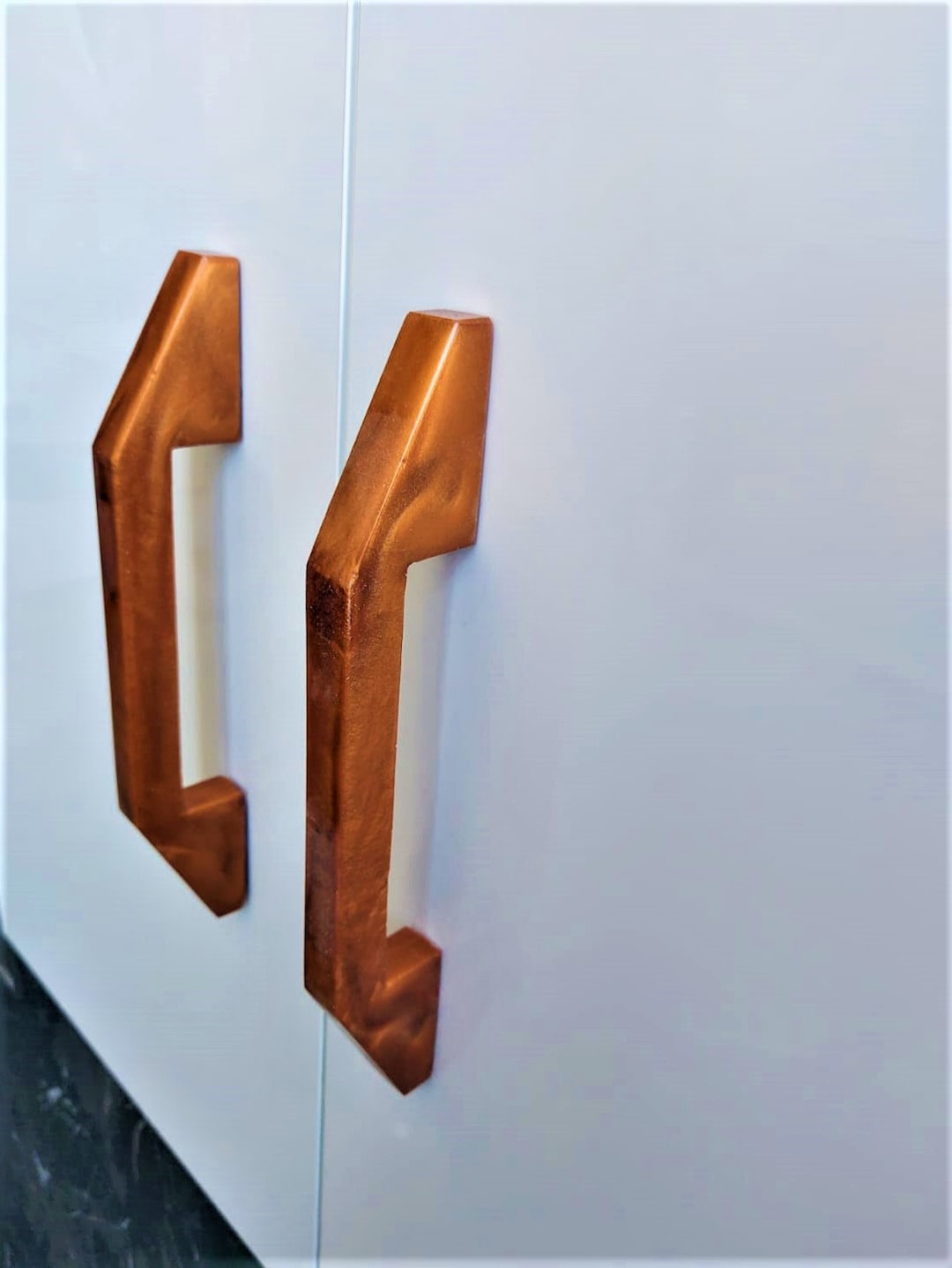 Modern Drawer Pulls, Cabinet Handles, Dresser Pulls, Epoxy Resin Kobs ...