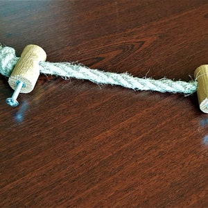 Wood Linen Rope Handles, Marinistic Theme Decor, Farmhouse Furniture ...