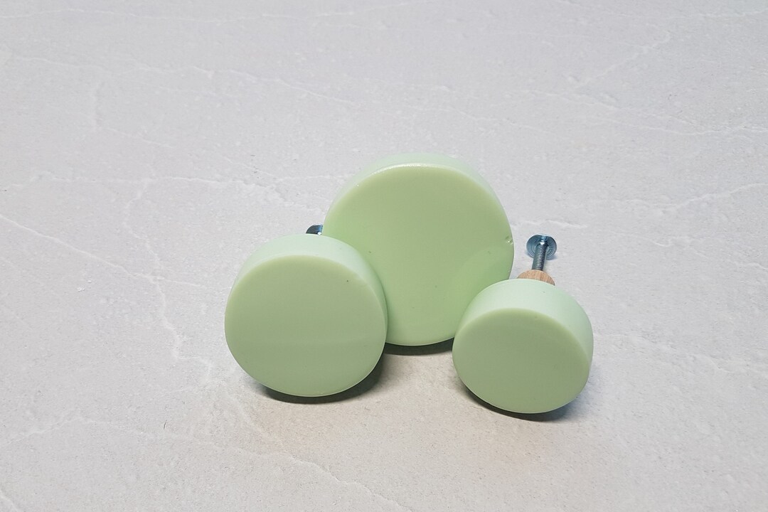 Epoxy Drawer Knobs, Fake Glass Mint Kitchen Cabinet Furniture Hadles ...