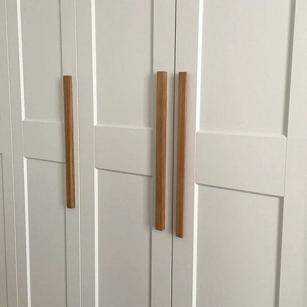 Long Oak Cabinet Handles - Etsy UK
