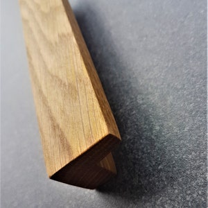 L Shape Wooden Pull Handles, Solid Furniture Handles, Ecological ...