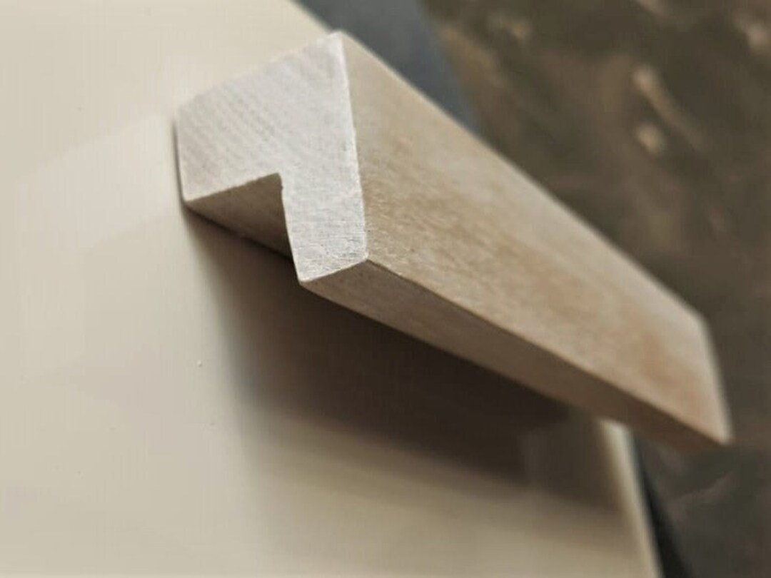 Modern Long White Wood Handles, Massive Design Solid OAK Pulls ...