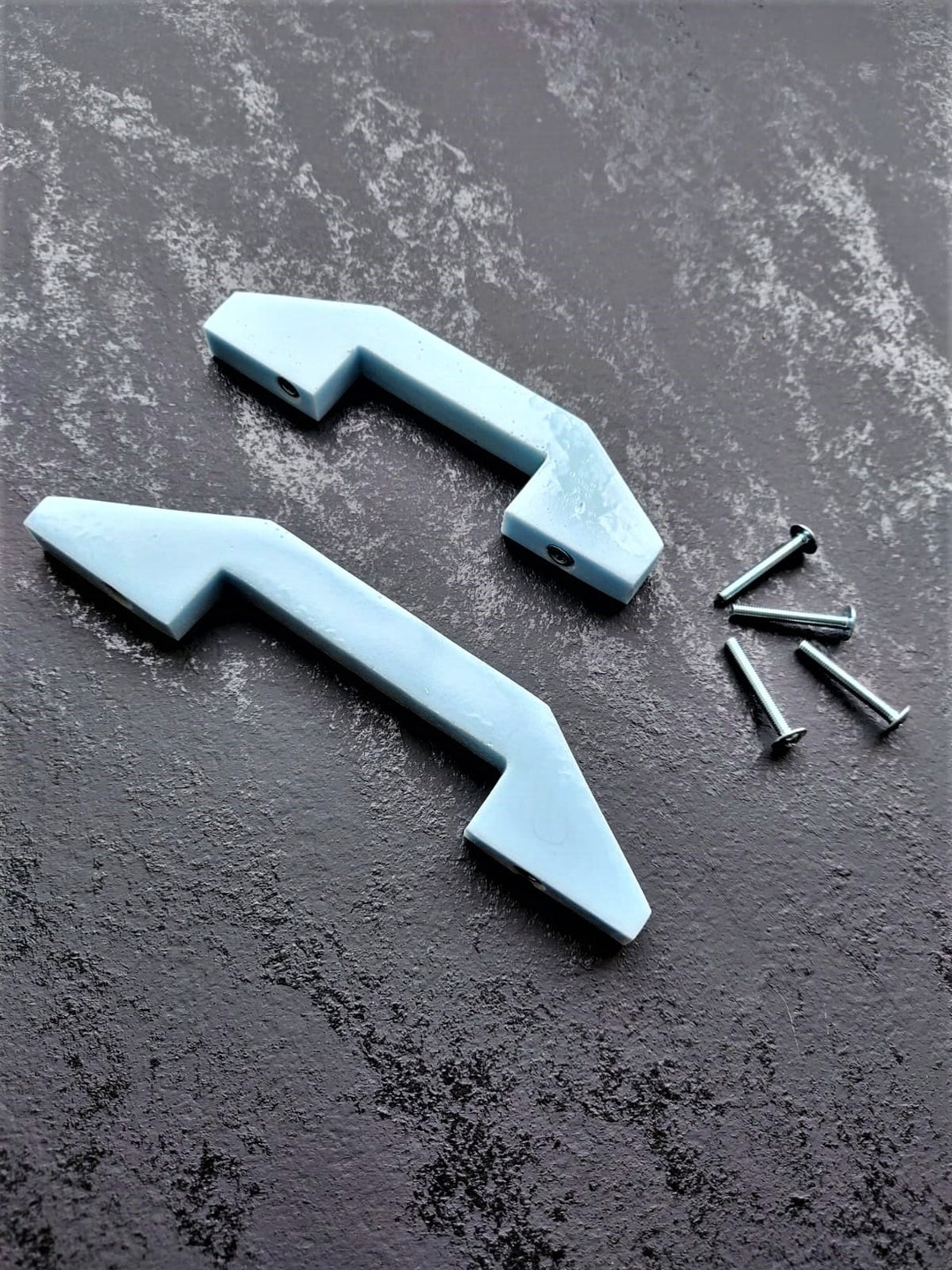 Modern Epoxy Resin Pulls Sky Blue Drawer Pulls for Furniture - Etsy