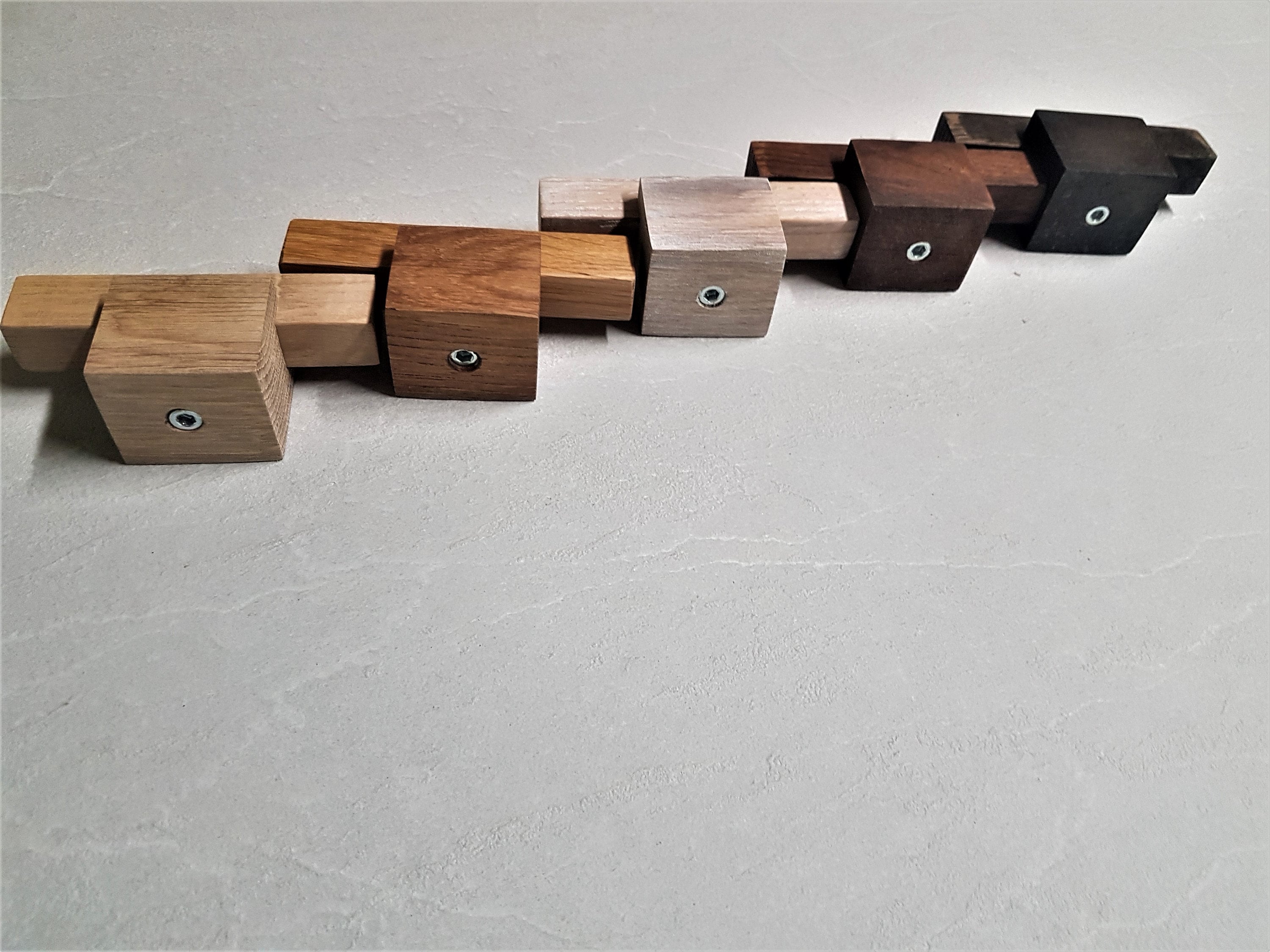 One Hole Solid Wood Knobs , Modern Furniture Hardware, Kitchen Door ...
