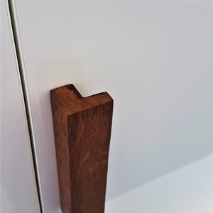 Long Handmade Furniture Handles Oak Wood Minimalist Elegant Cabinet ...