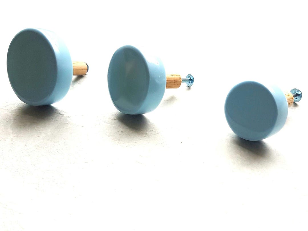 Light Blue Knobs, Fake Glass Furniture Pulls, Elegant Eoxy Resin Pulls ...