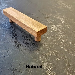Modern Drawer Handle, Unique Oak Pull for Wardrobe, Long Cabinet ...