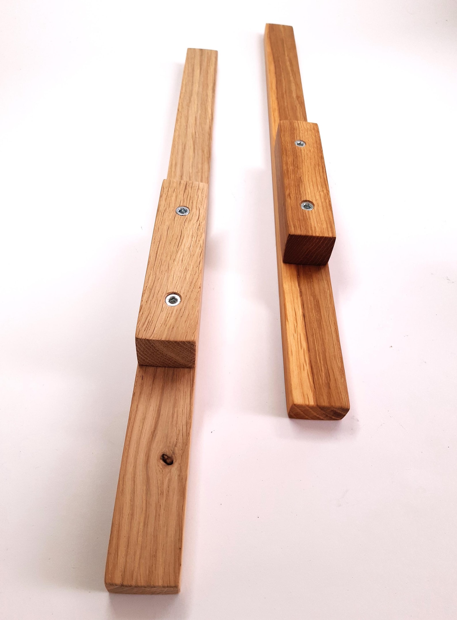 Long Wooden Handles, Stylish Furniture Handles for Refurbishment, Oak ...
