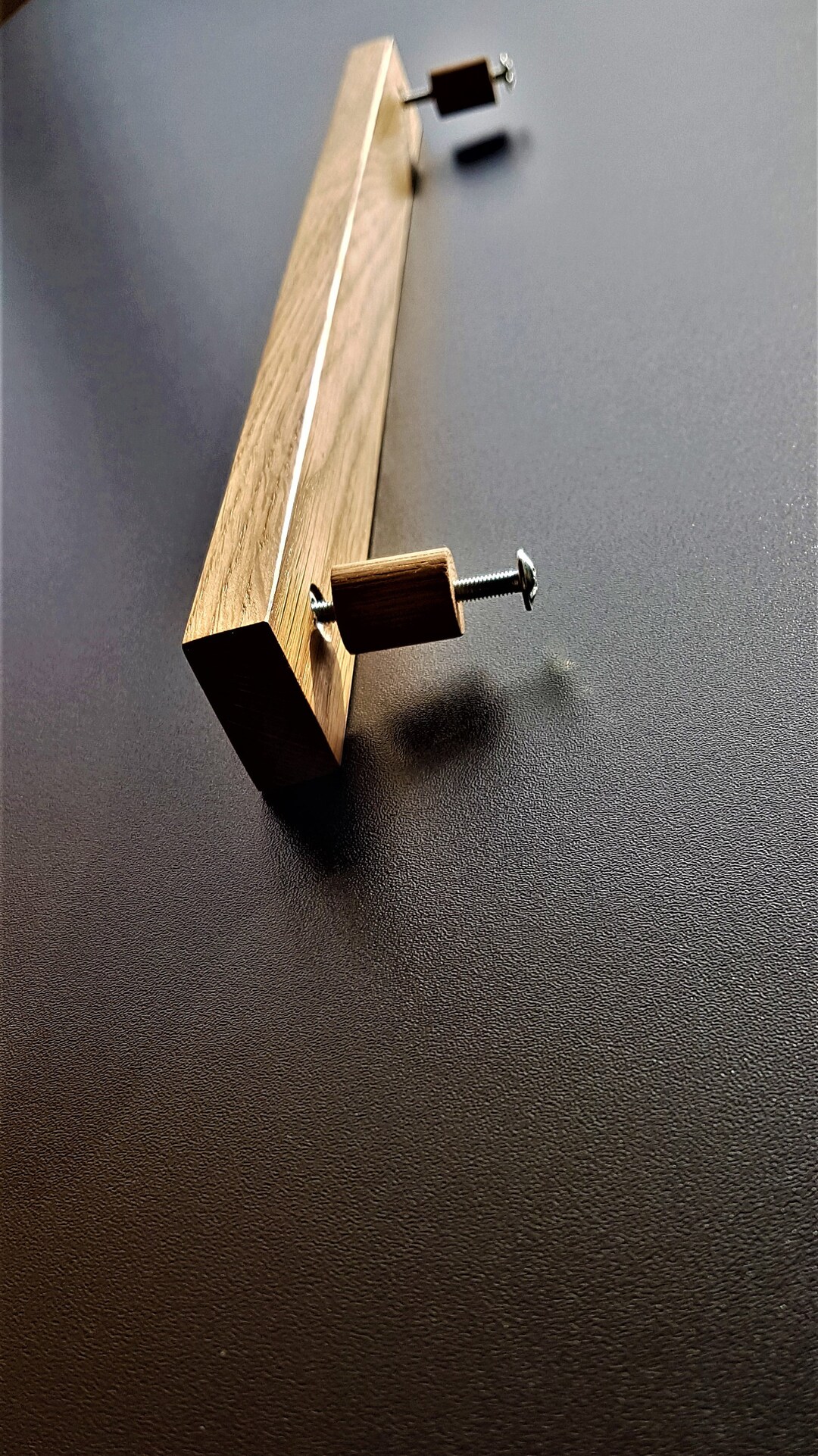 Modern Drawer Handle, Unique Oak Pull for Wardrobe, Long Cabinet ...