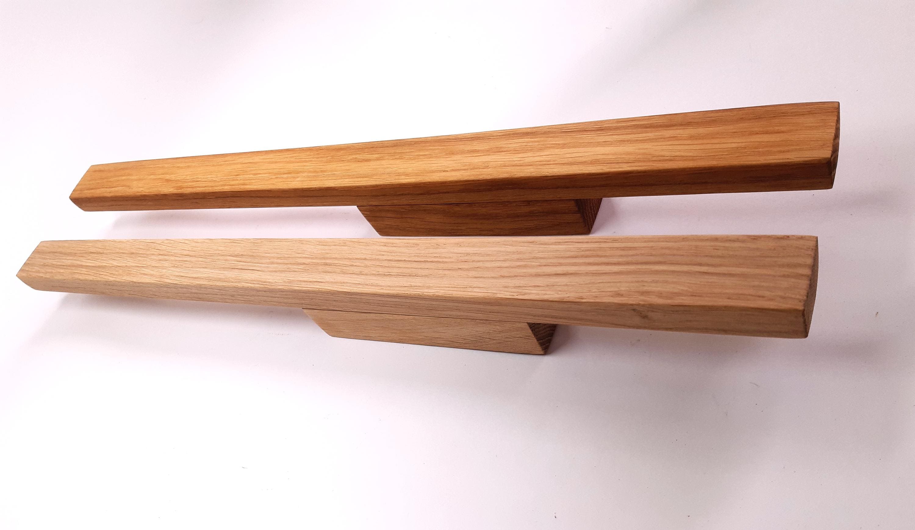 Long Wooden Handles, Stylish Furniture Handles for Refurbishment, Oak ...