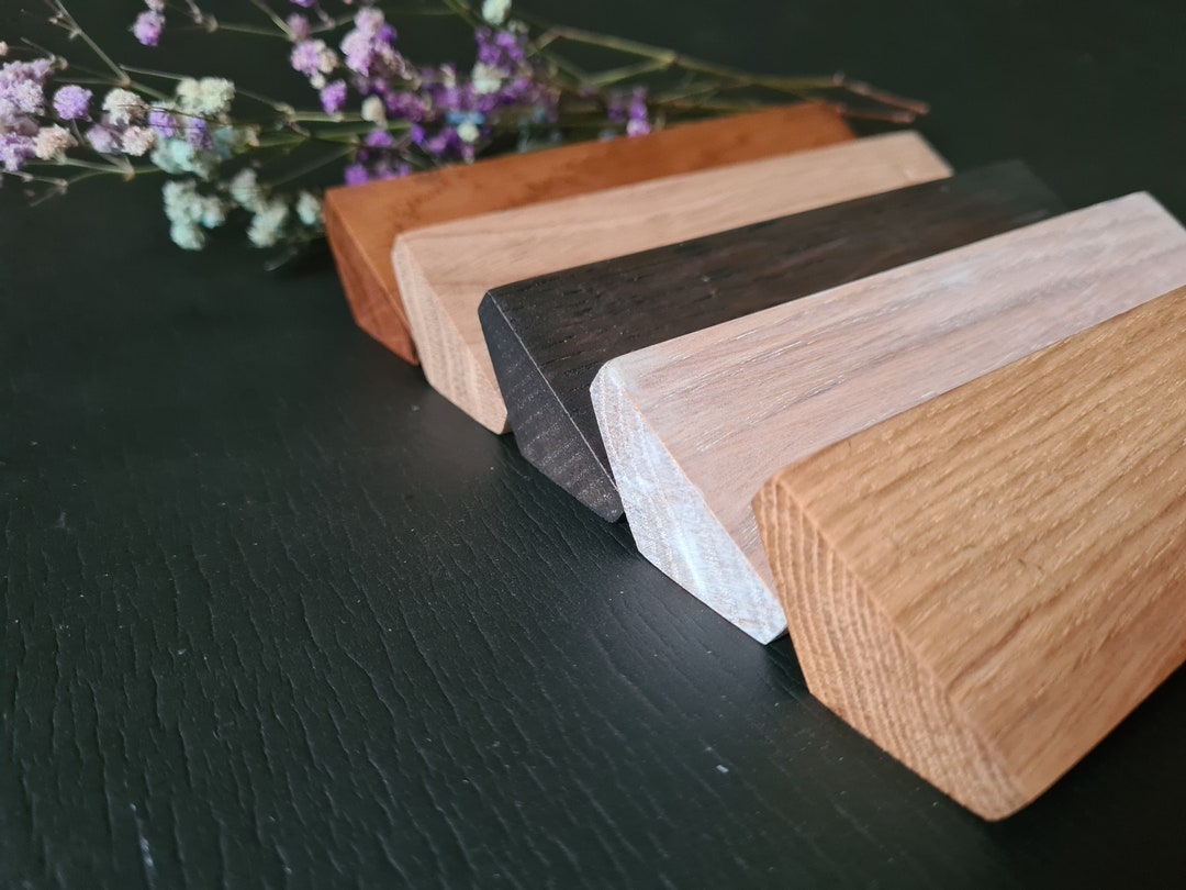 Handmade Natural Oak Handles,unfinished Wood Pulls, Minimalist ...