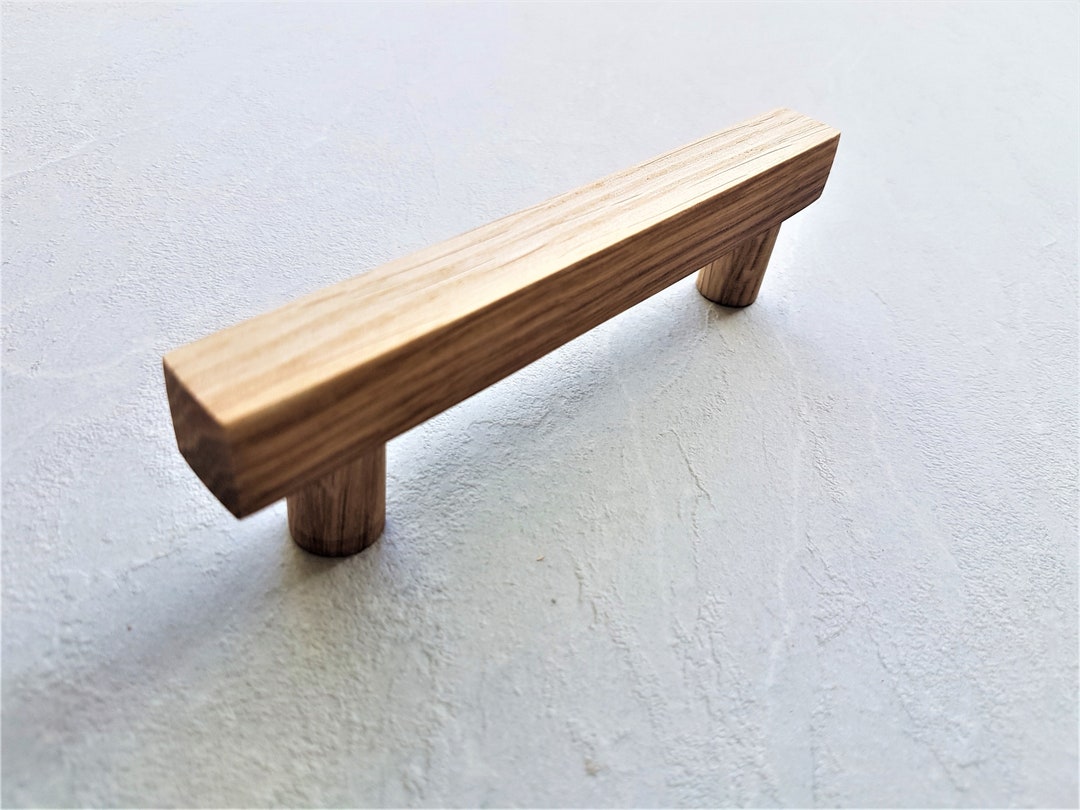 Cabinet Drawer Handles Oaq, Classic Wood Pulls, Hand-made Wardrobe Handles - Etsy