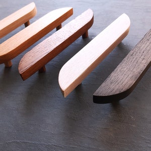 Elegant Wooden Pulls, Handmade Handles, Decorative Pull Handle, Modern ...