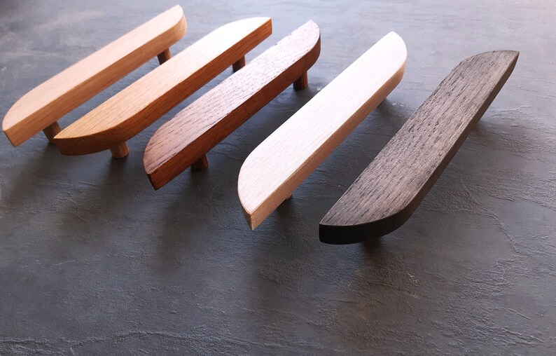 Elegant Wooden Pulls, Handmade Handles, Decorative Pull Handle, Modern ...