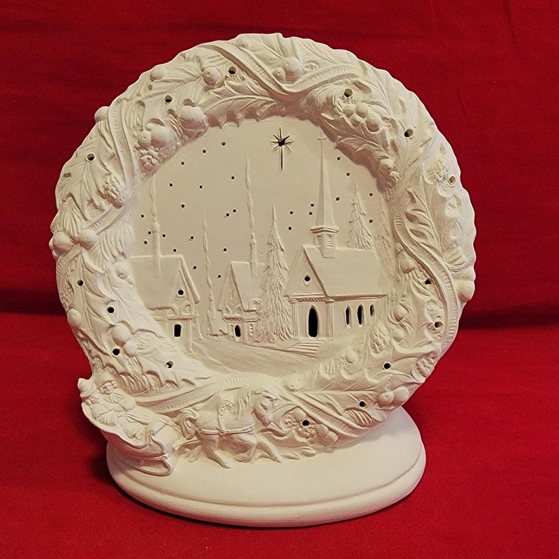 Lighted Ceramic Church - Etsy