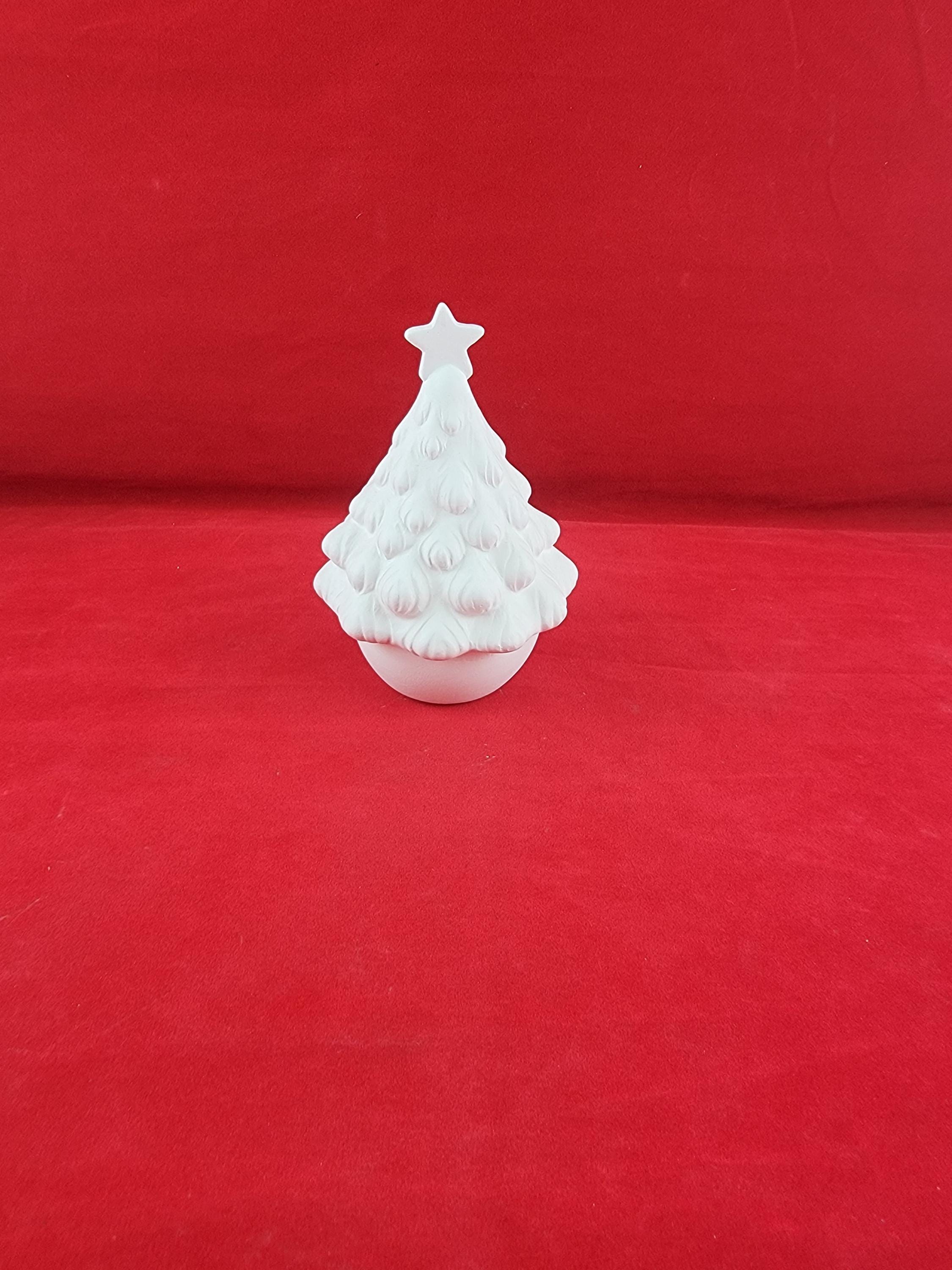 Ceramic Tree Figurine, Roly Poly Tree, Cute Roly Poly Christmas Tree ...