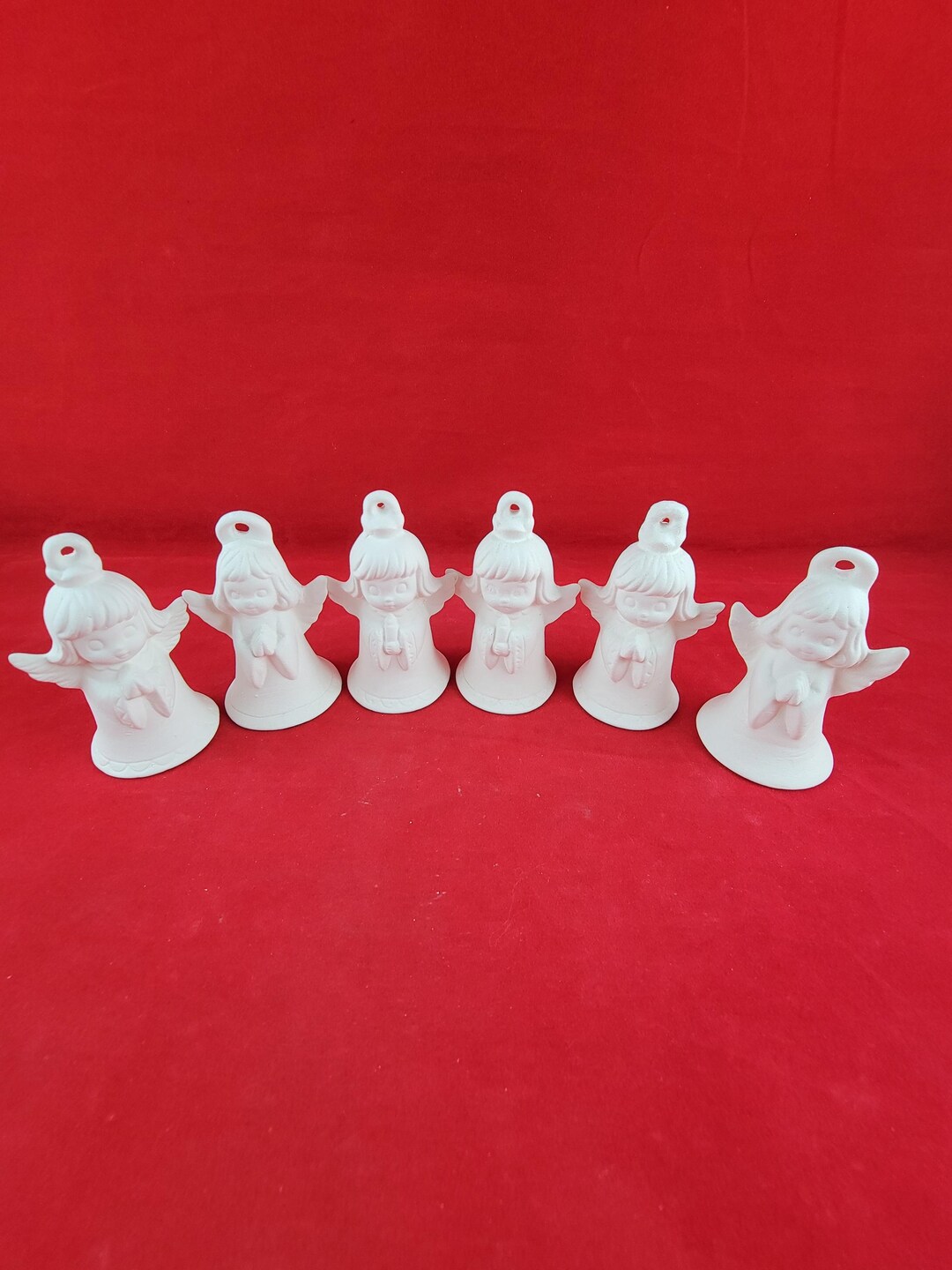 Ceramic Angel Ornament (set of 6), as is Christmas Angel Ornaments ...