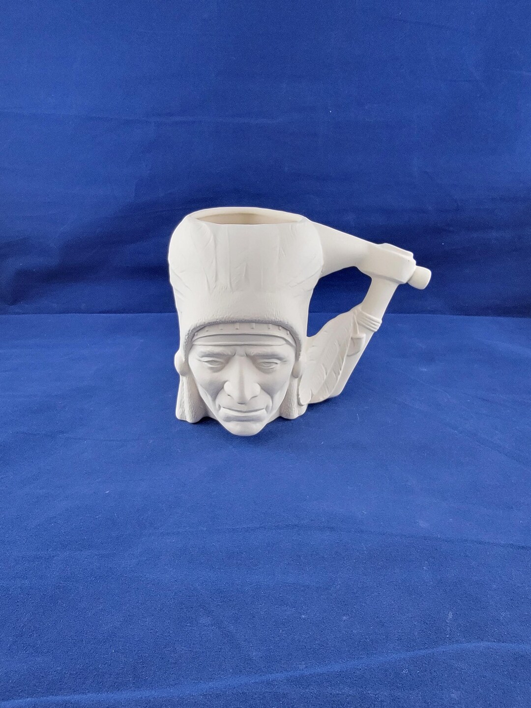 Ceramic Native American Mug, Ceramic Coffee Cup, Indian Chief Mug ...
