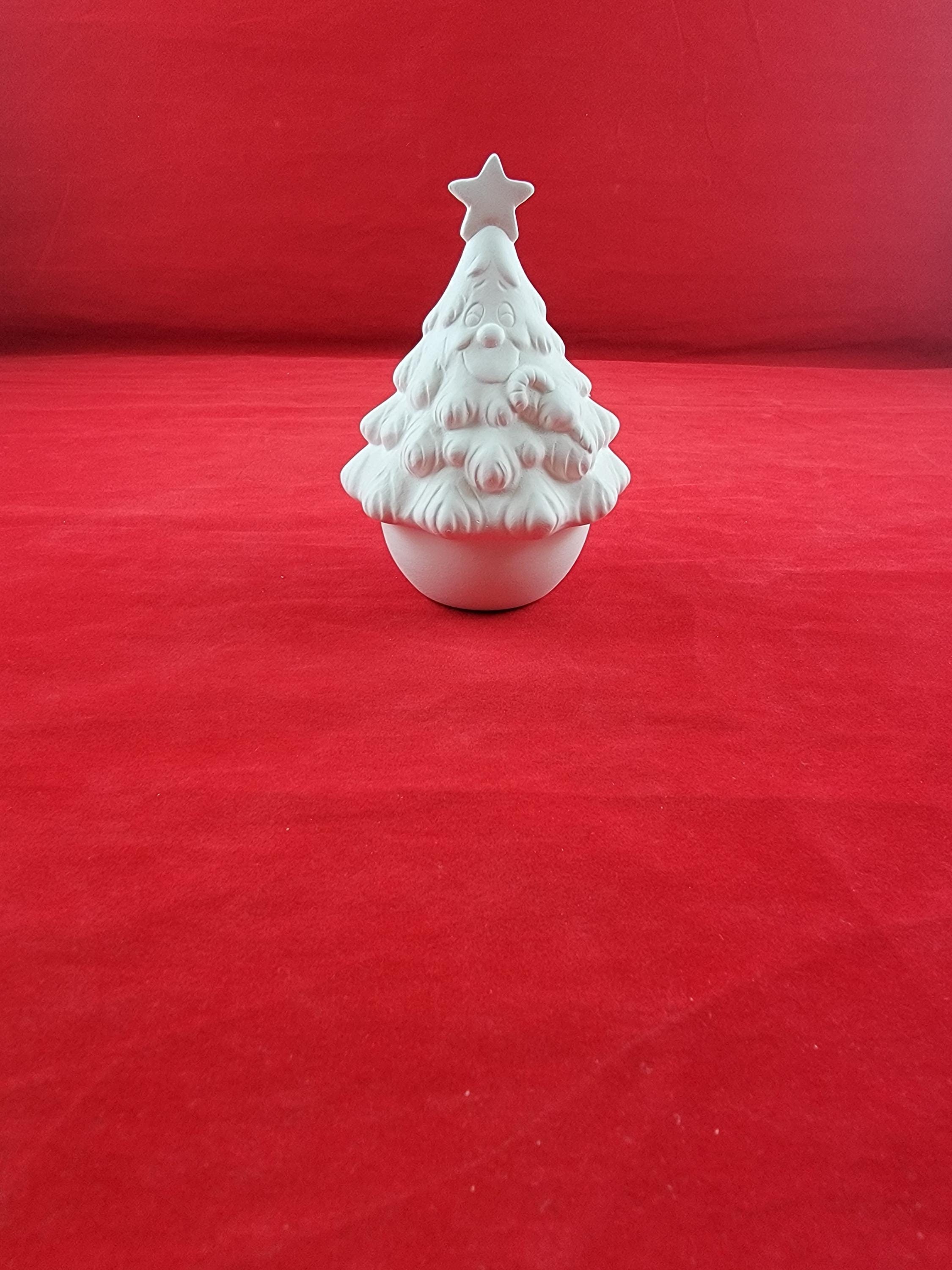 Ceramic Tree Figurine, Roly Poly Tree, Cute Roly Poly Christmas Tree ...