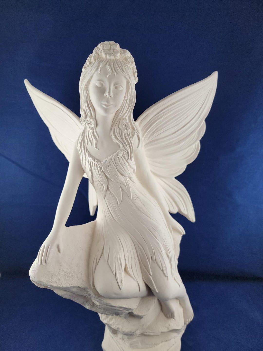 Ceramic Fairy, XL Fairy Figurine, Fairy Statue, Ready to Paint, U Paint ...