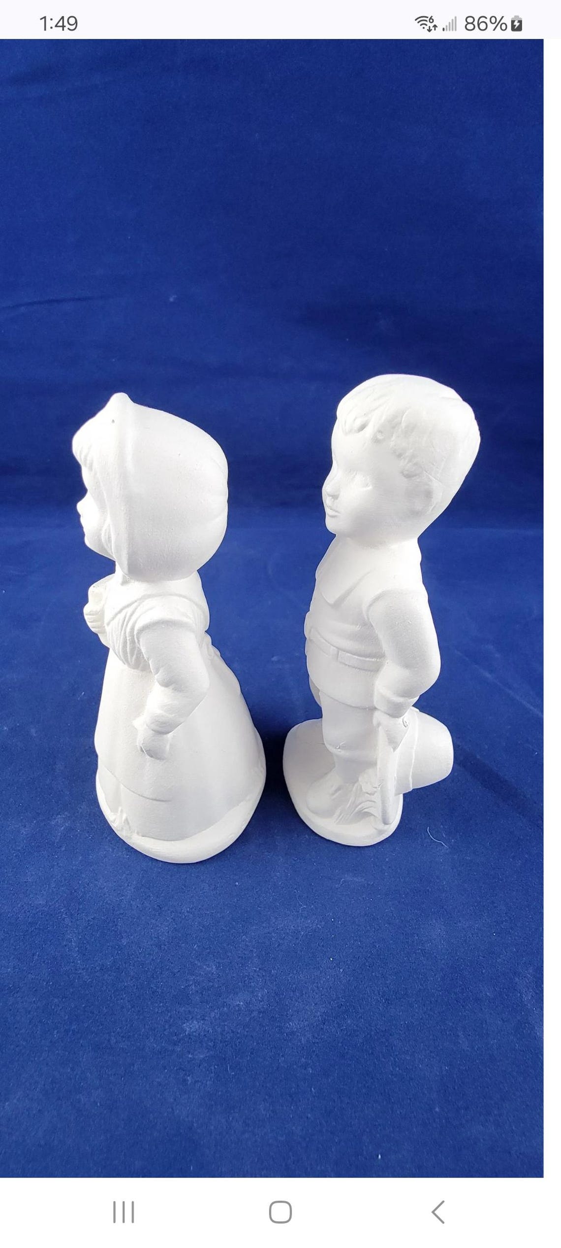Ceramic Pilgrims, Small Pilgrim Children, Ceramic Pilgrim Decor, Ready ...