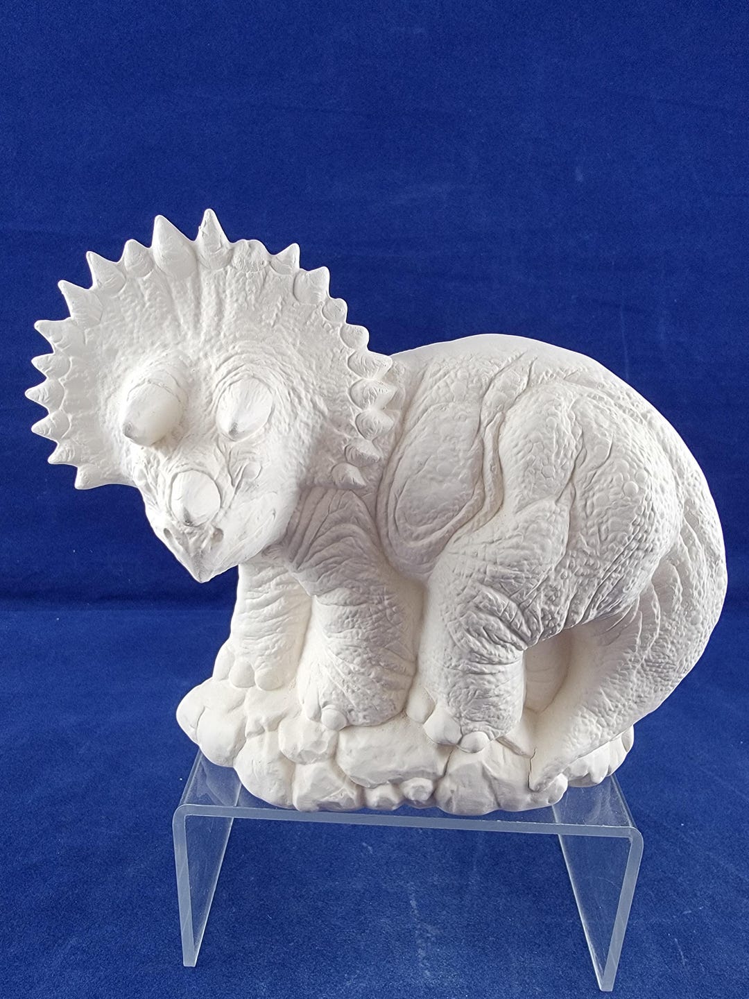 Ceramic Dinosaur, Ceramic Triceratops, Ceramic Three-horned Dinosaur ...