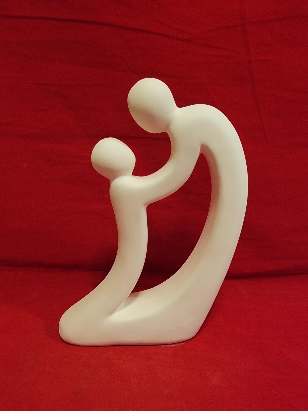 Ceramic Parent and Child Figurine, Ceramic Parent Figurine, Ready to ...