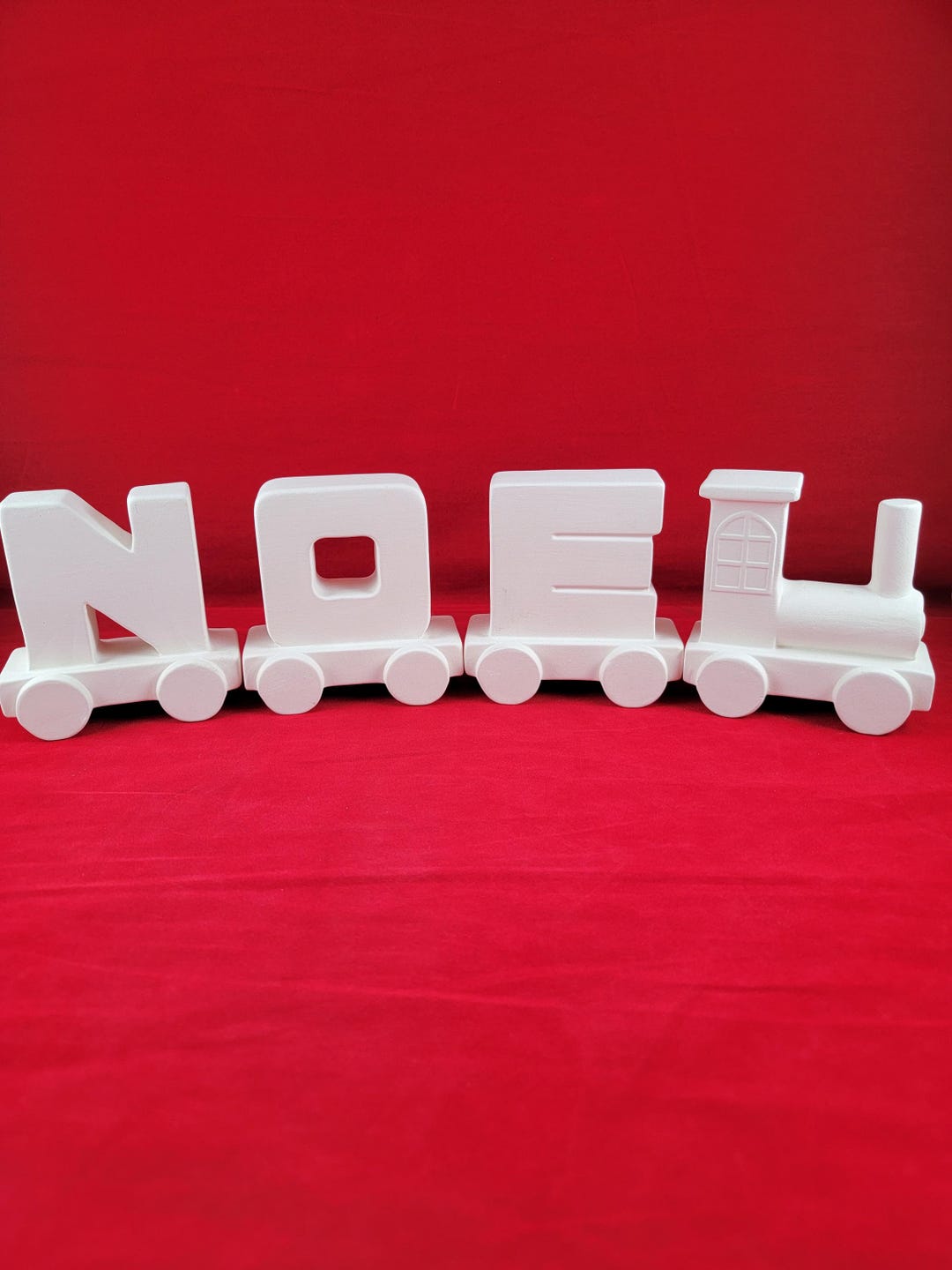 Ceramic Train, Ceramic Bisque Train, Noel Train Set, Ready to Paint ...