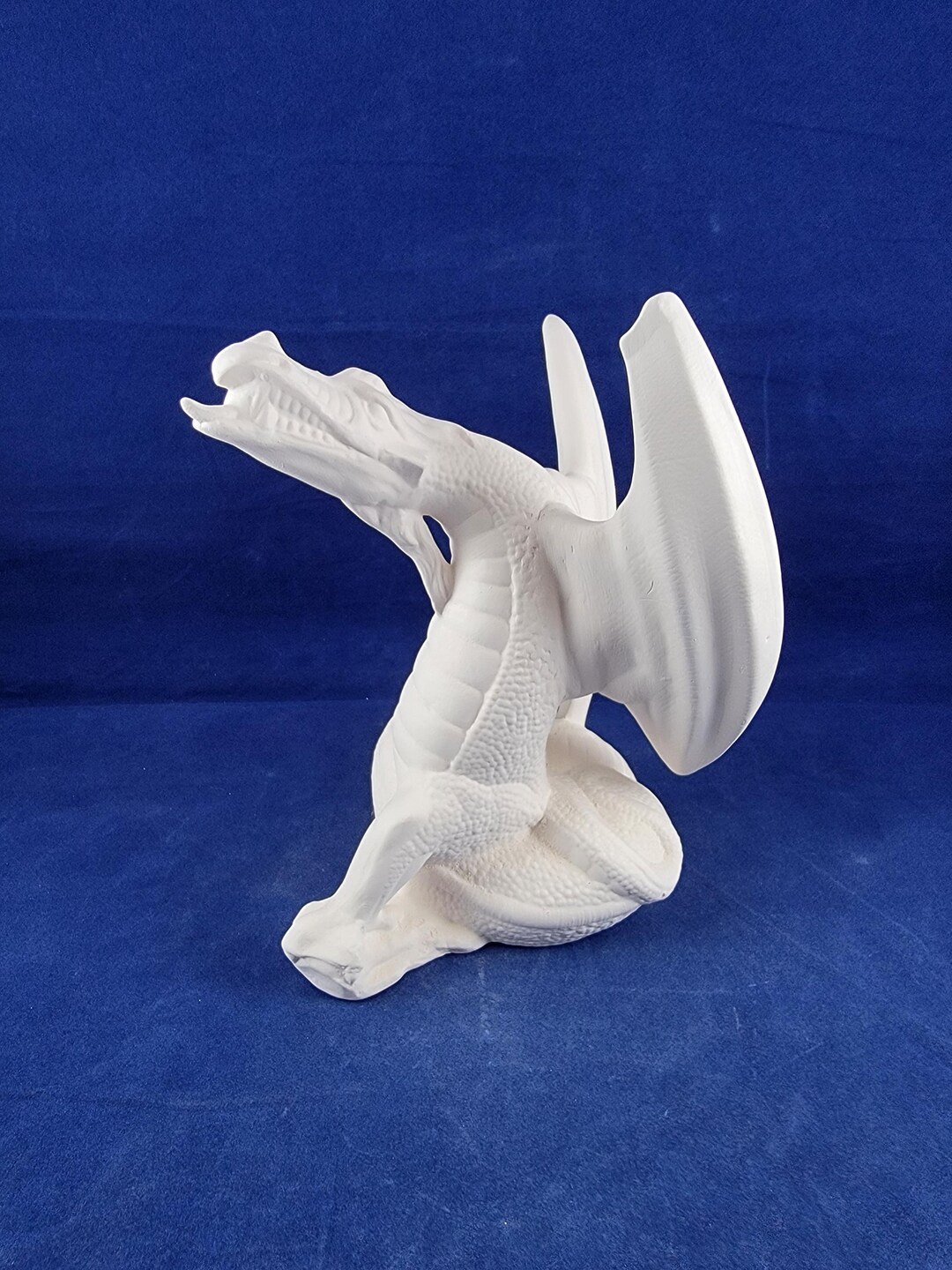 Ceramic Dragon, Ceramic Bisque Dragon Figurine, Dragon Statue, Ready to ...