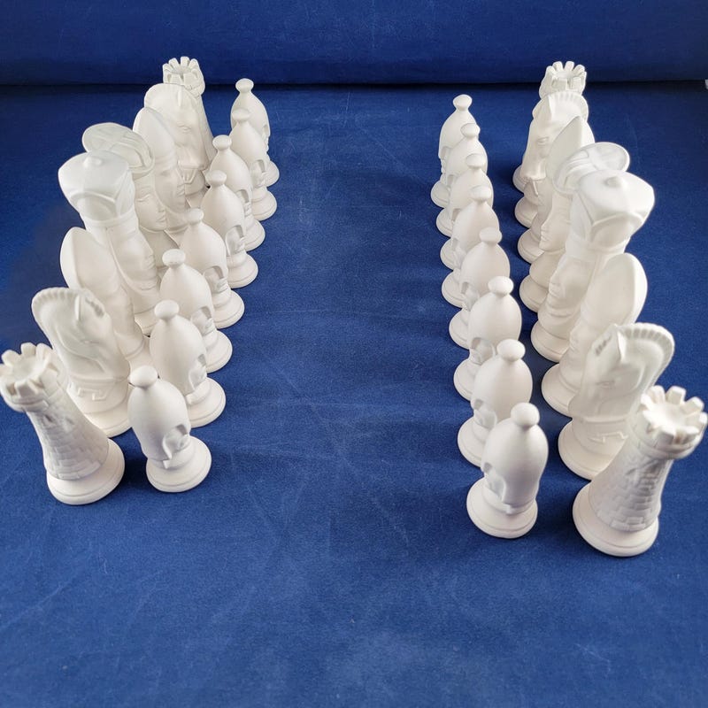 Ceramic Chess Set - Etsy