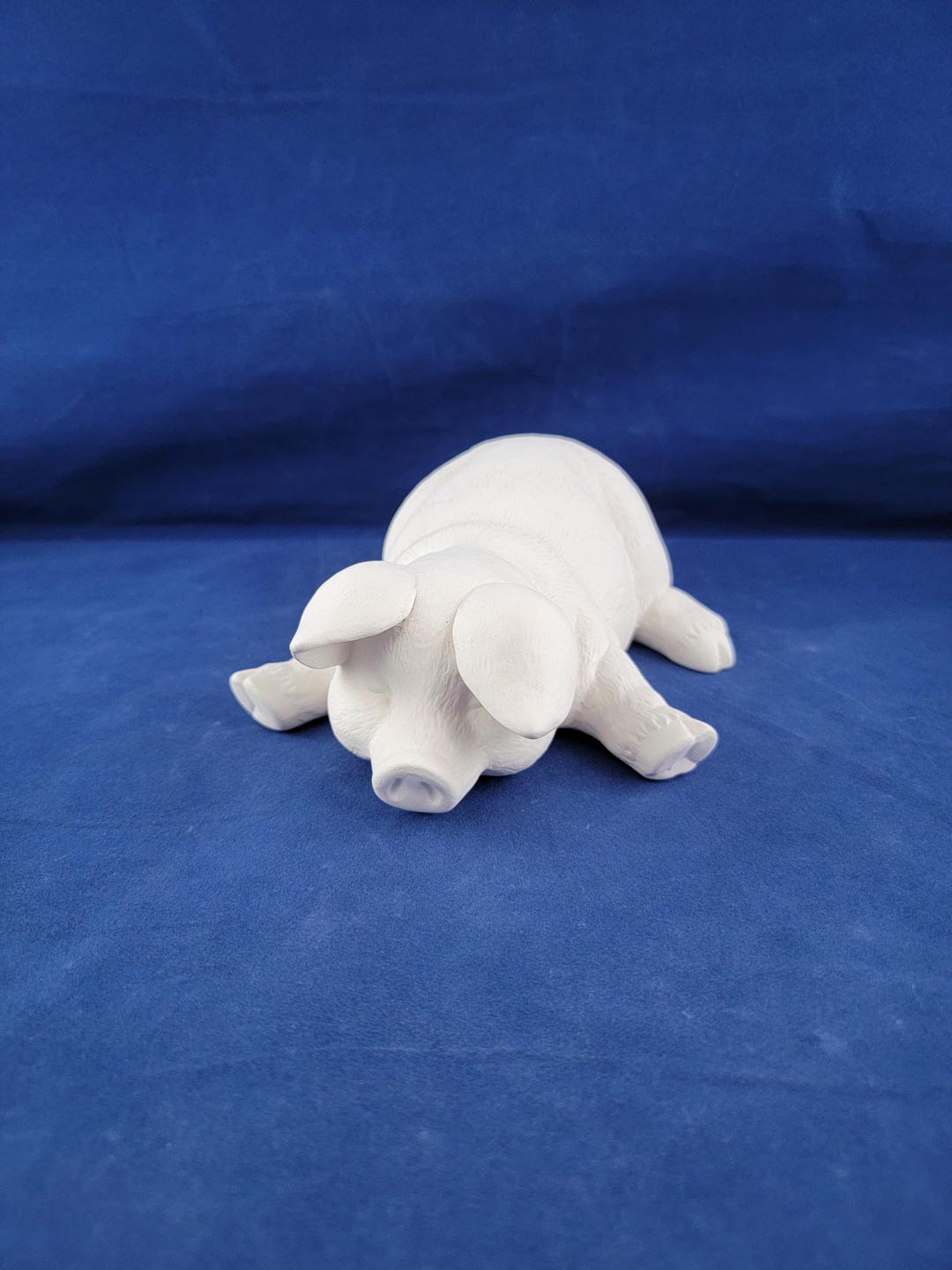 Ceramic Pig, Ceramic Sleeping Pig, Pig Lying on Belly, Ready to Paint ...