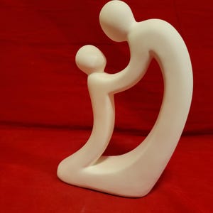 Ceramic Parent and Child Figurine, Ceramic Parent Figurine, Ready to ...