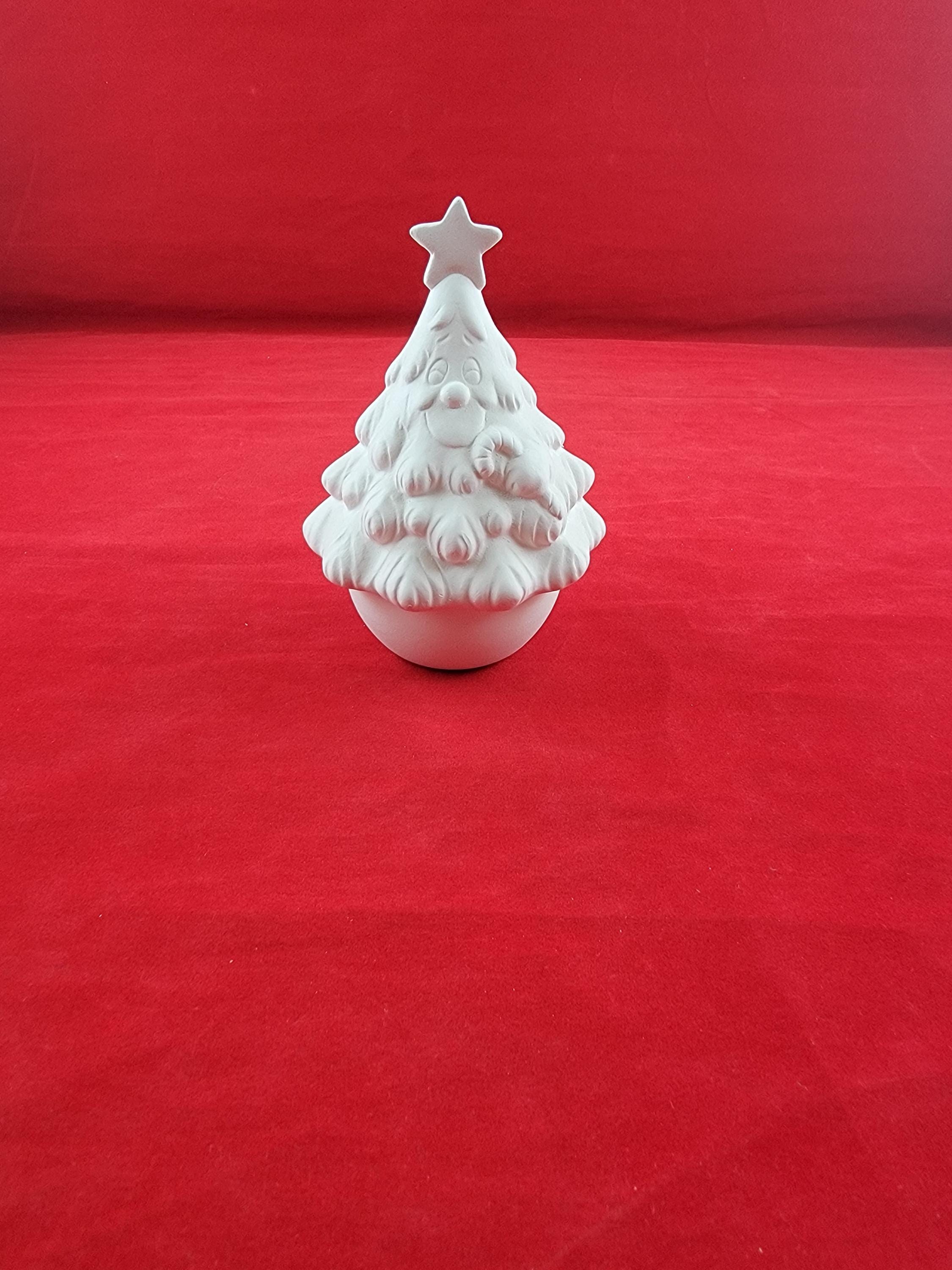 Ceramic Tree Figurine, Roly Poly Tree, Cute Roly Poly Christmas Tree ...