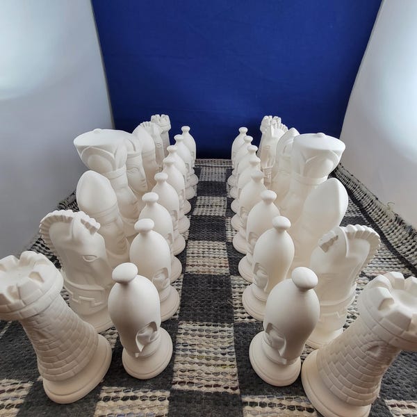 Ceramic Chess Set - Etsy