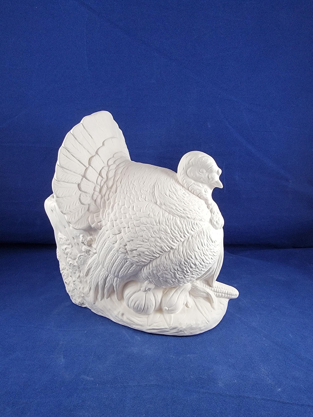 Ceramic Turkey, Ceramic Bisque Turkey, Thanksgiving Turkey, Ready to ...