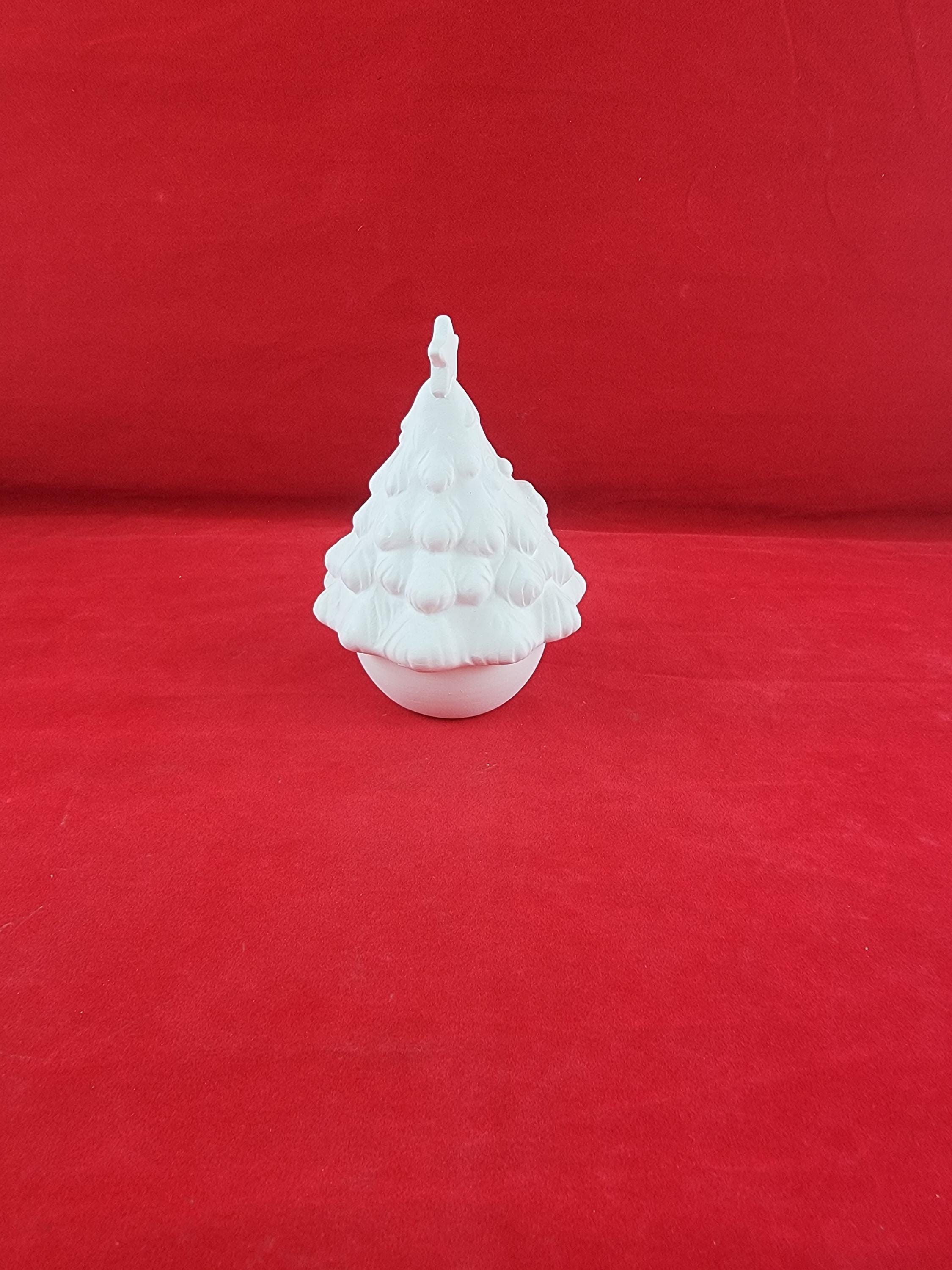 Ceramic Tree Figurine, Roly Poly Tree, Cute Roly Poly Christmas Tree ...