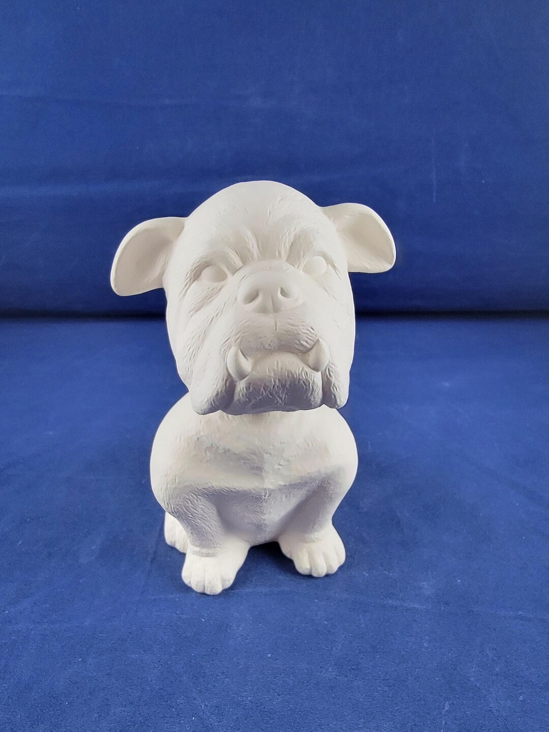 Ceramic Bulldog Bobblehead Figurine, Bull Dog Figurine, Ceramic Sports ...