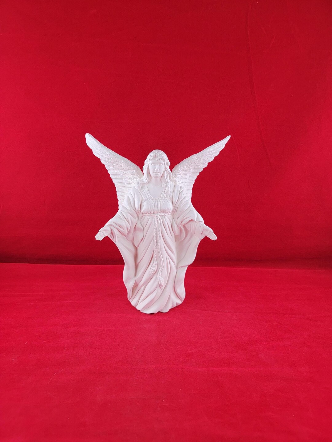 Ceramic Angel Figurine, Ceramic Angel, Bisque Angel, Beautiful Angel ...