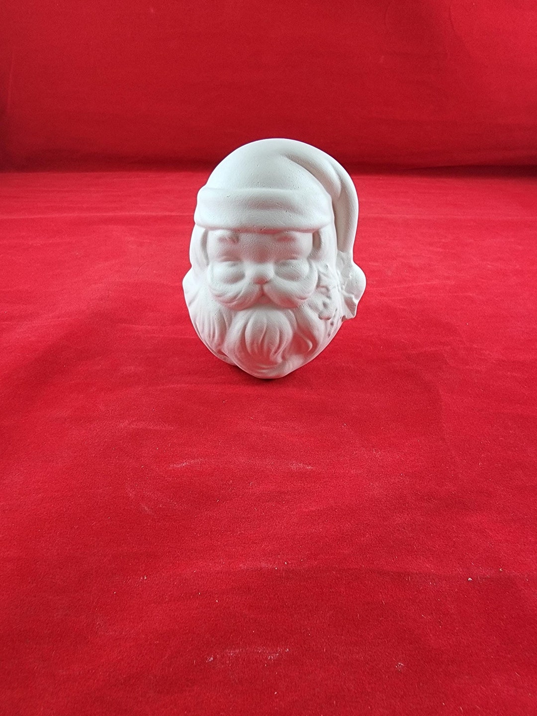 Ceramic Santa Head, Small Santa Head, Christmas Decoration, Cute Santa ...