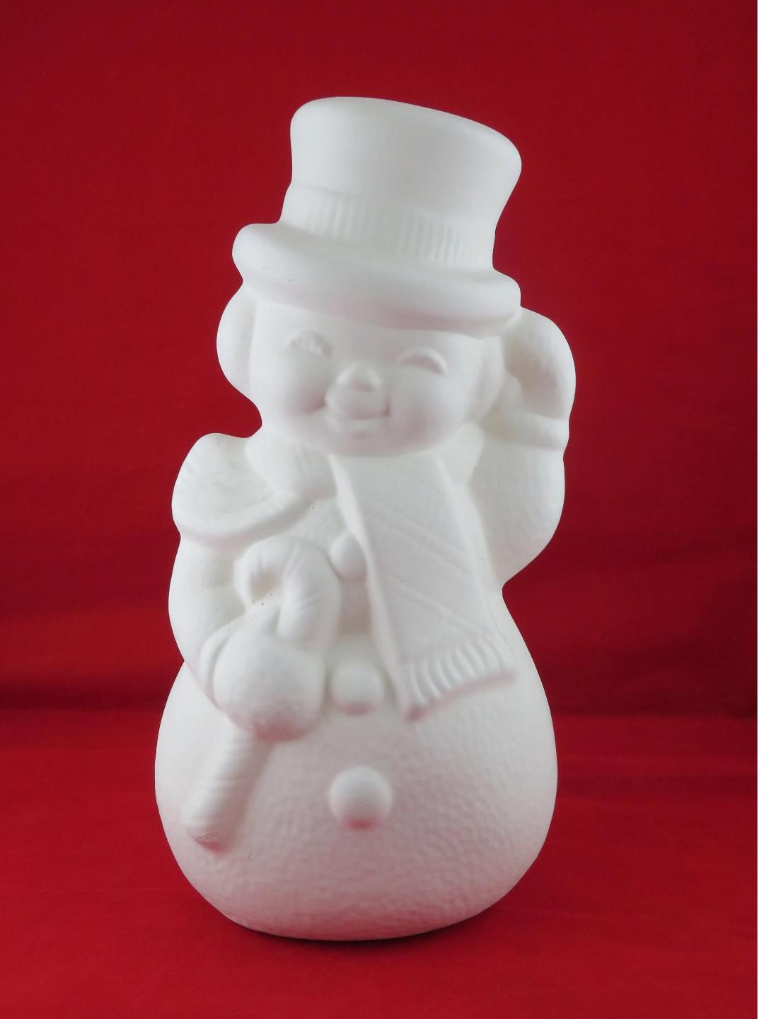 Ceramic Snowman, Vintage Snowman, Ready to Paint Snowman, Christmas ...